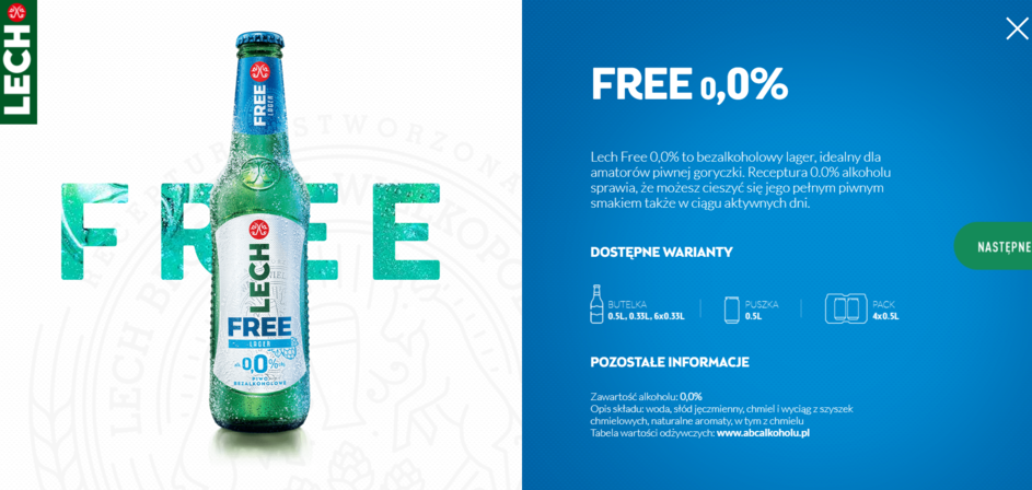 Kompania Piwowarska - Lech z nowym serwisem internetowym